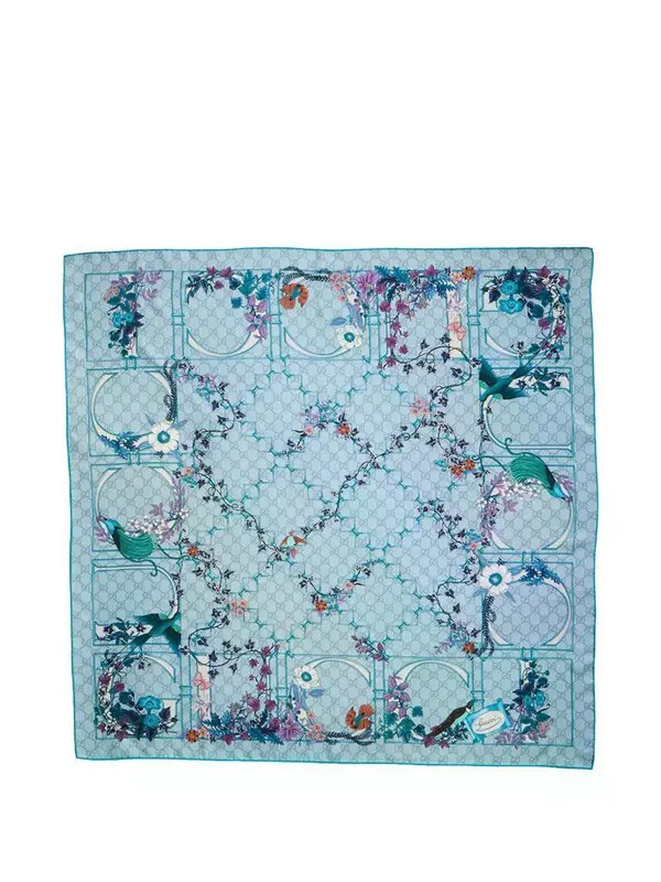 Gucci Printed Silk Scarf