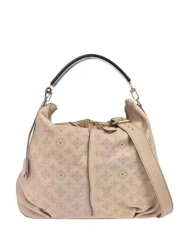 LOUIS VUITTON Mahina Selene Mm Leather Tote Bag - Neutrals