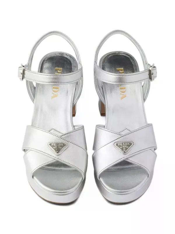 Prada Nappa Leather Platform Sandals