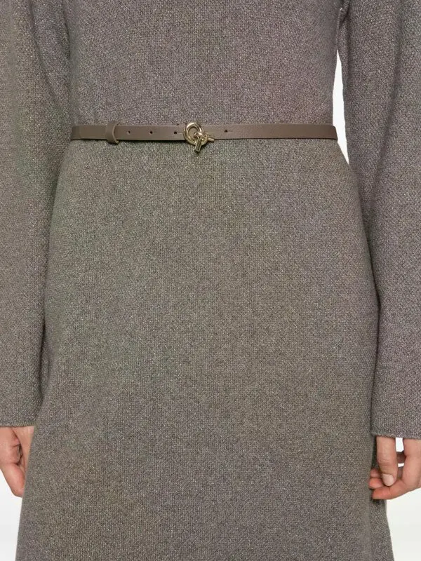 Fabiana Filippi Belted Knit Mini Dress - Grey