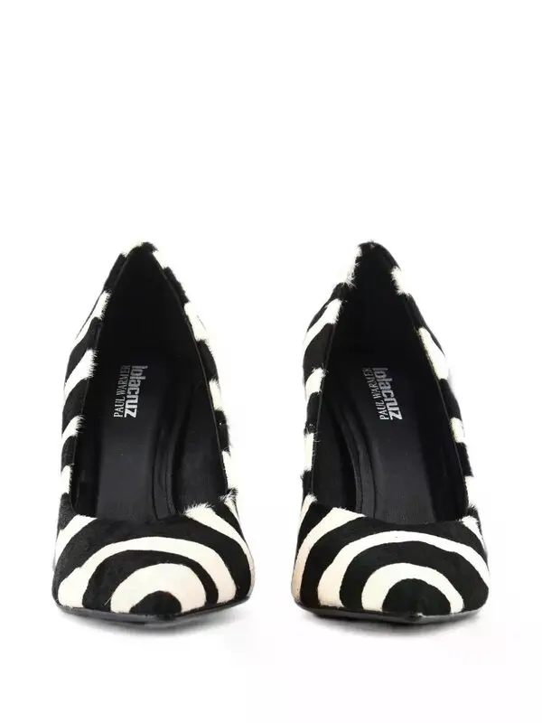 LOLA CRUZ Eugenia Zebra-print Pumps