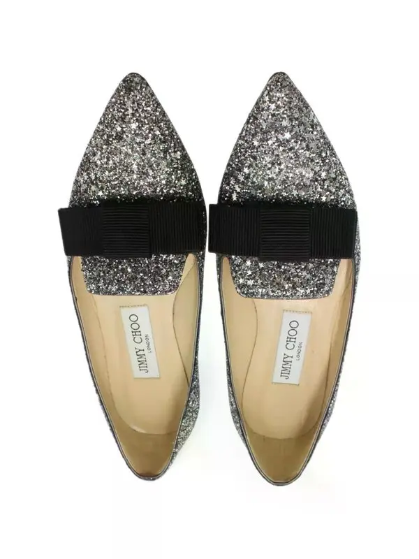JIMMY CHOO Gala Bow Loafers