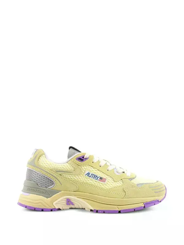 AUTRY Hyperway Panelled Low-top Sneakers - Yellow