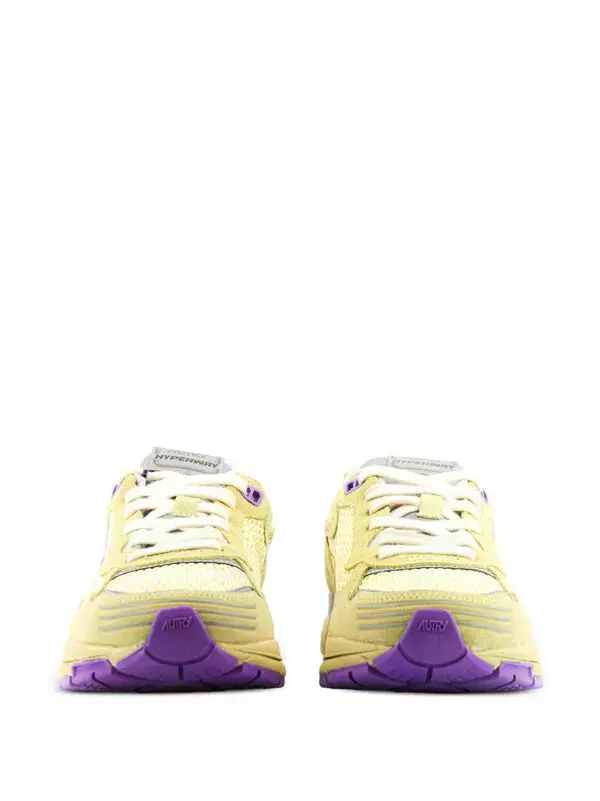AUTRY Hyperway Panelled Low-top Sneakers - Yellow