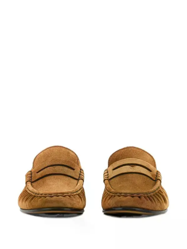 POSA Penny Wrinkle-effect Loafers