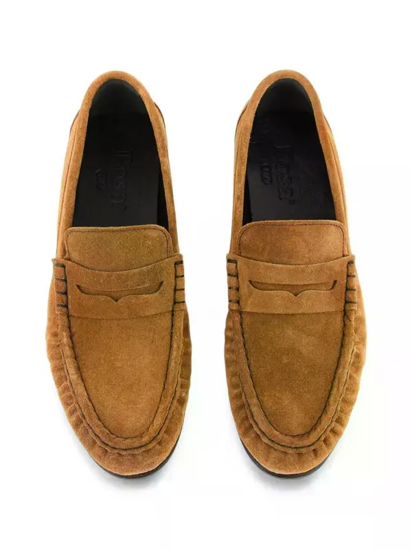 POSA Penny Wrinkle-effect Loafers