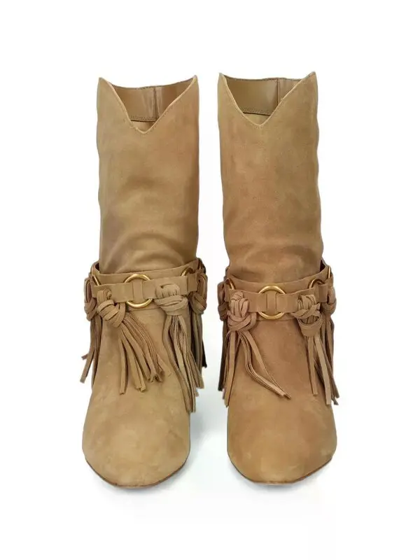 Michael Kors Daniela Fringe Suede Boots