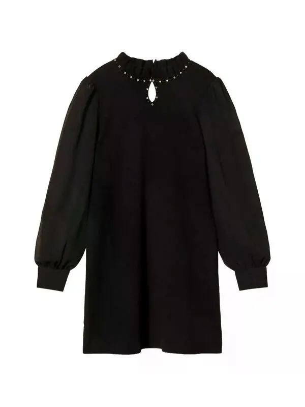 TWINSET Short Knit Dress With Ruffles