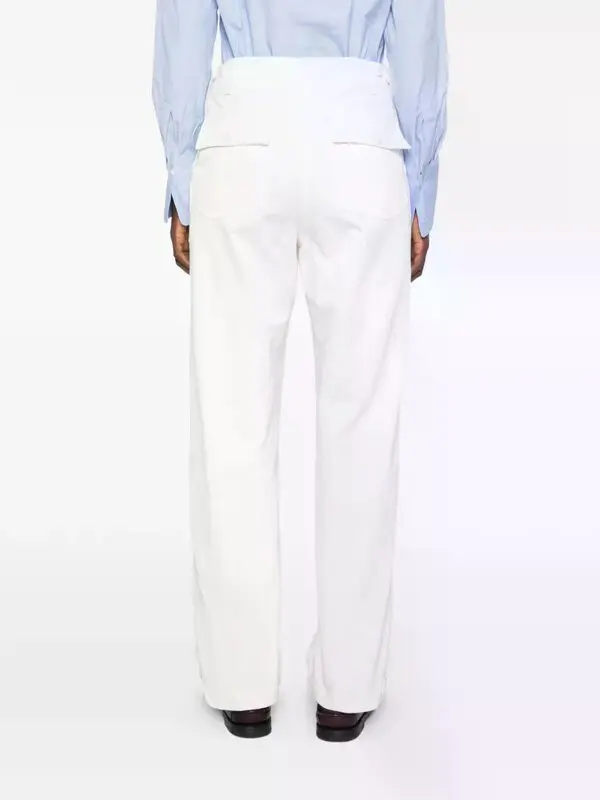 Aspesi Patch-pocket Straight-leg Trousers