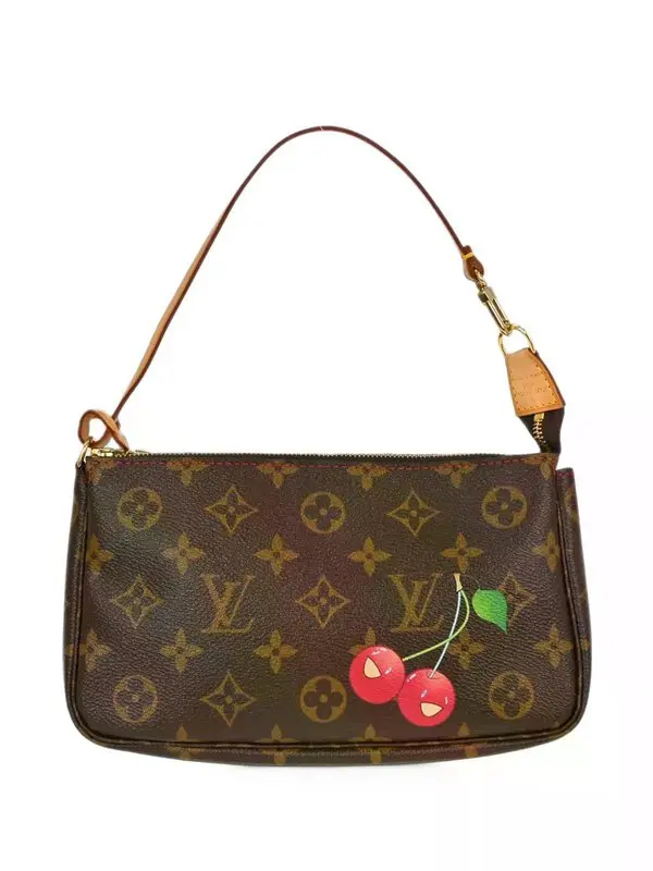 LOUIS VUITTON X Takashi Murakami Monogram Cherry Pochette Accessoires Shoulder Bag
