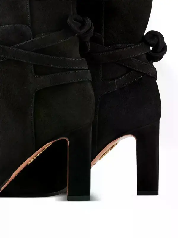 AQUAZZURA 85mm Very Bow Tie Boots