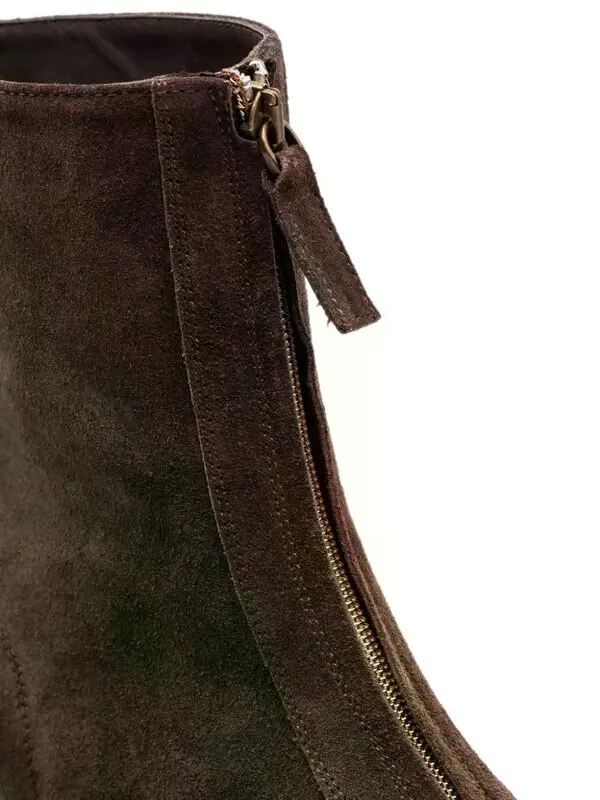 Archive Front-zip Platform Ankle Boots