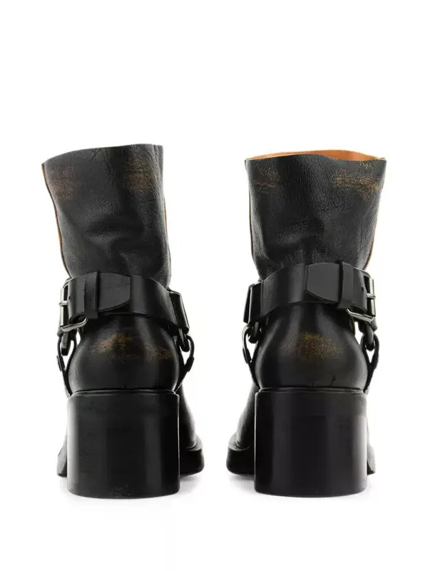 Elena Iachi Bohemian Distressed Ankle Boots