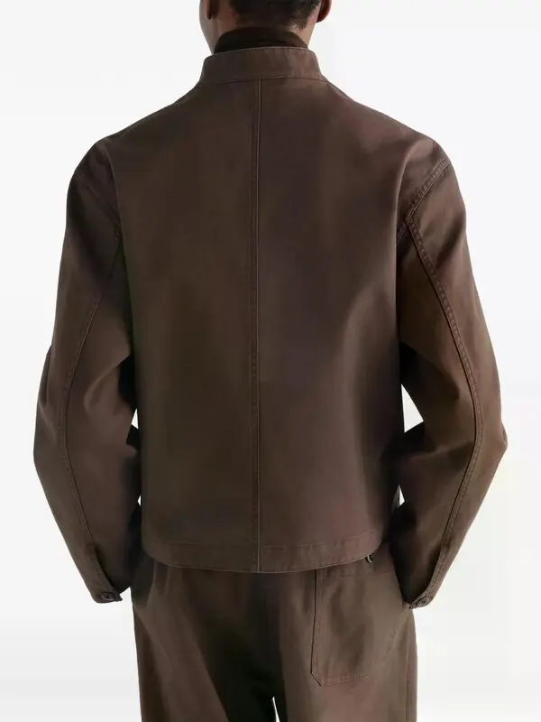 LEMAIRE Stand-collar Jacket In Heavy Cotton Twill