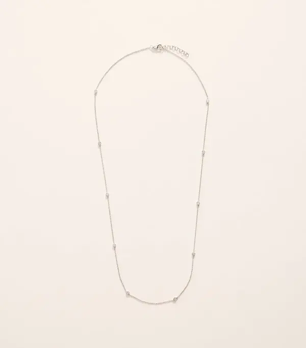 Rosa De La Cruz White And Diamond Dot Necklace