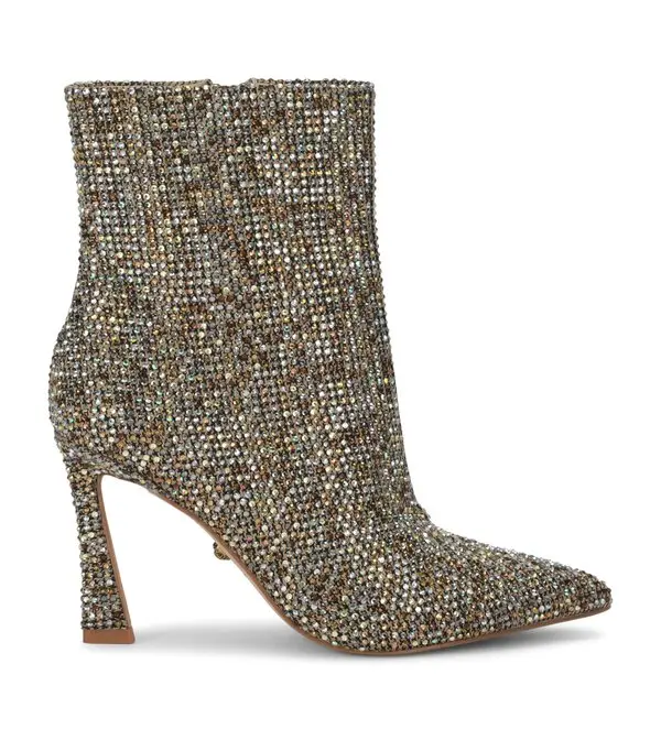 Kurt Geiger Crystal-embellished Annabel Ankle Boots - Beige