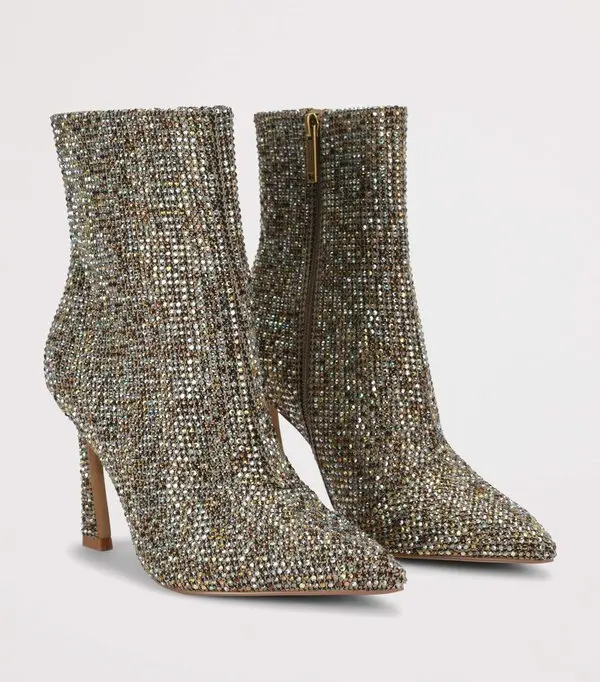 Kurt Geiger Crystal-embellished Annabel Ankle Boots