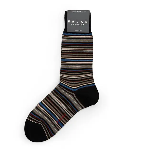 Falke Cotton-blend Microblock Stripe Socks