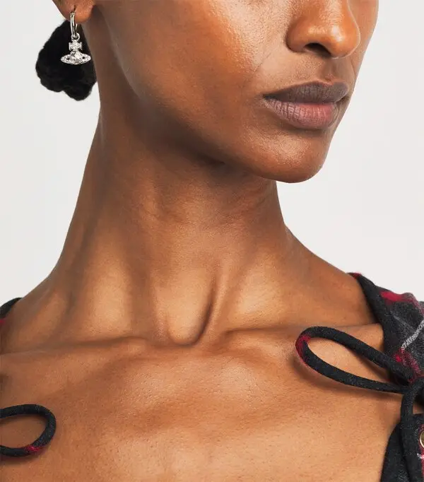VIVIENNE WESTWOOD Crystal Ondina Hoop Earrings