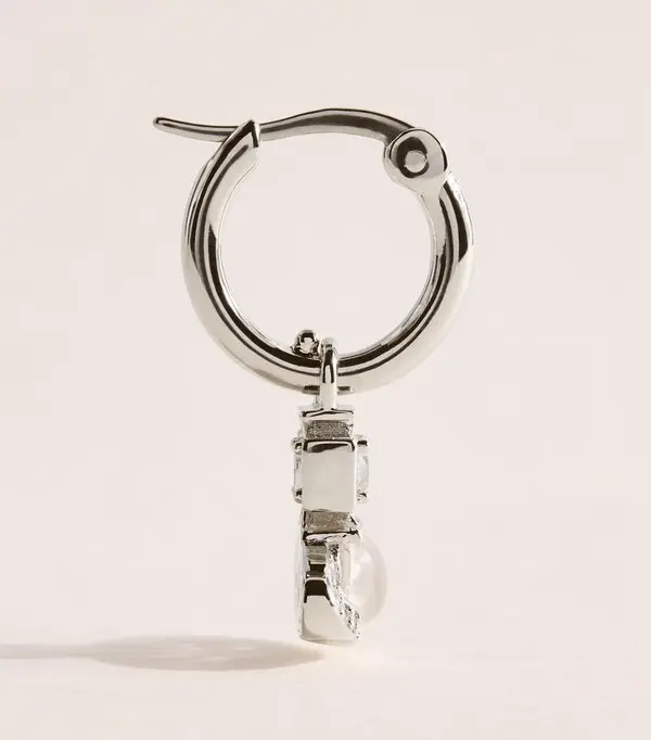 VIVIENNE WESTWOOD Crystal Ondina Hoop Earrings