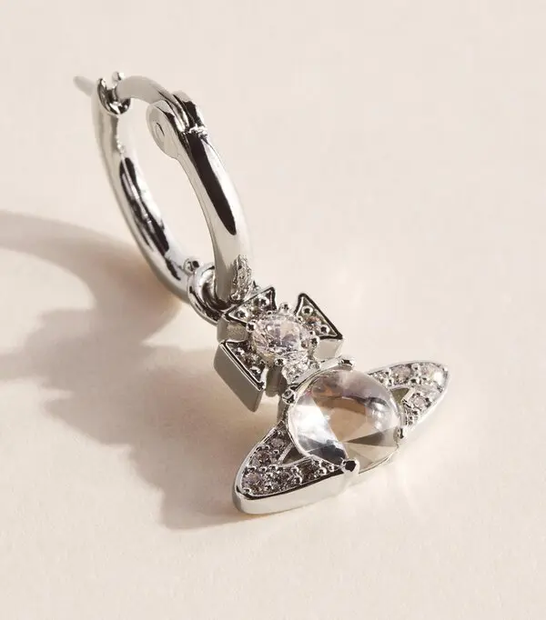 VIVIENNE WESTWOOD Crystal Ondina Hoop Earrings