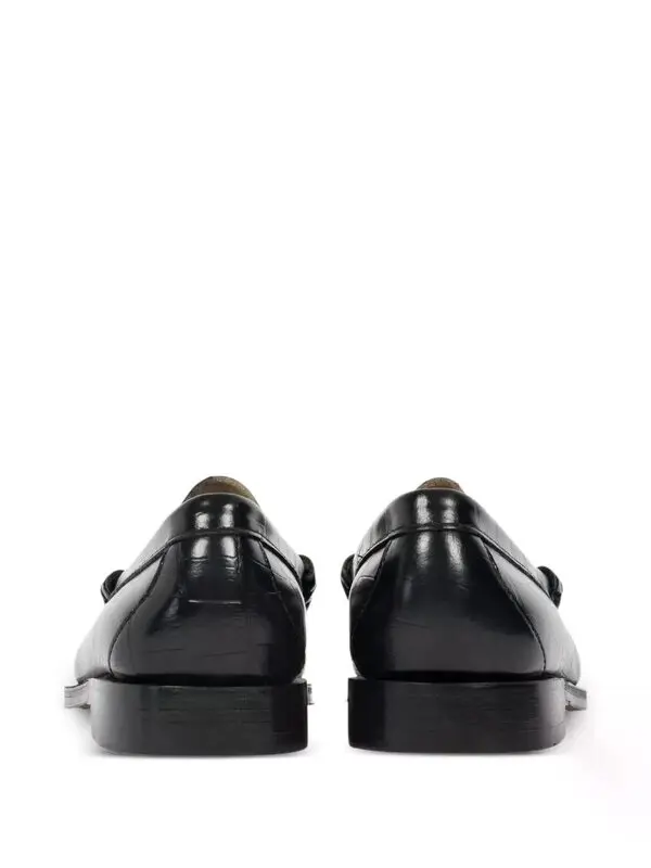 G.H.BASS Weejun Heritage Larson Crocodile-effect Loafers