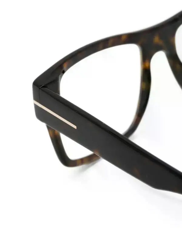 TOM FORD Tortoiseshell-effect Rectangle-frame Glasses