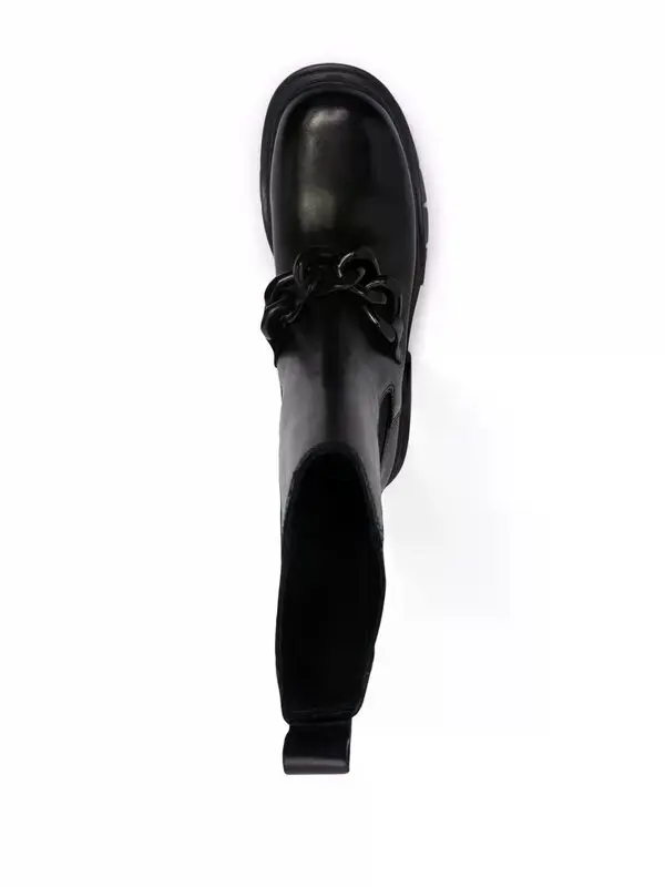 Ash Storm Chain Leather Boots
