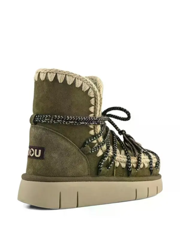 Mou Eskimo Bounce Crochet-trim Boots