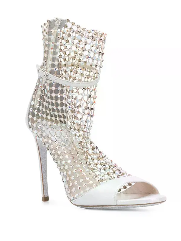 Rene Caovilla Woven Sequin 105mm Sandals