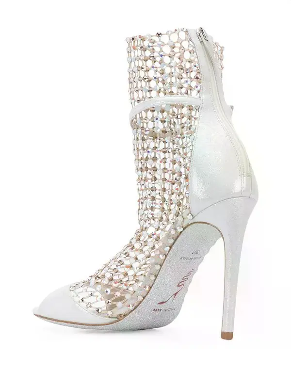 Rene Caovilla Woven Sequin 105mm Sandals