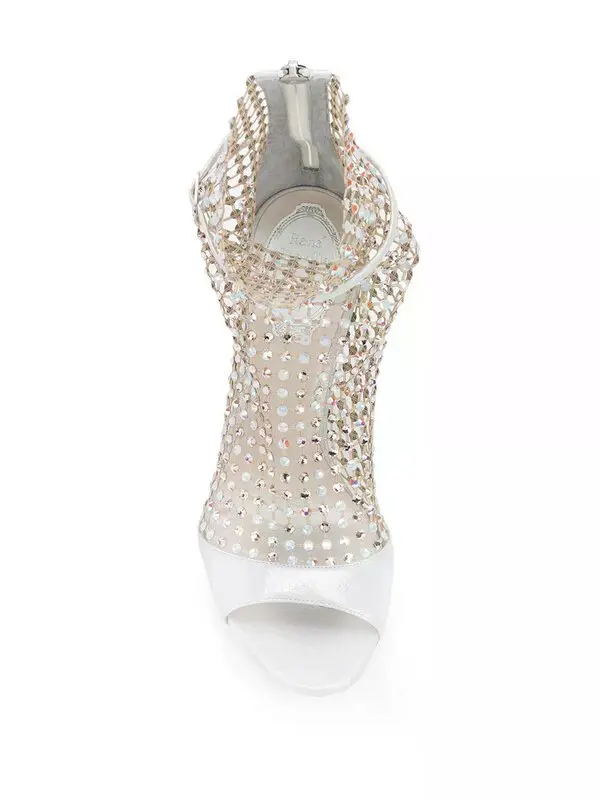Rene Caovilla Woven Sequin 105mm Sandals