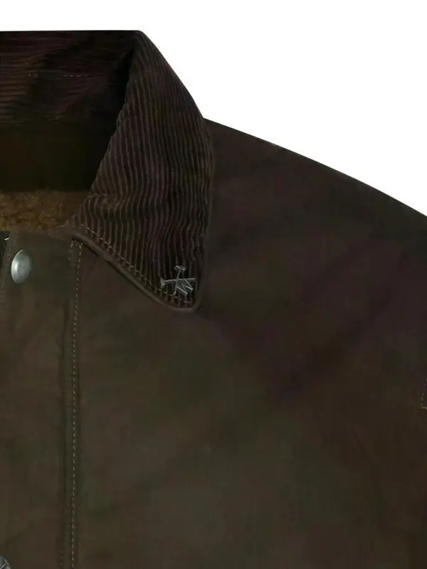 WAXMAN BROTHERS Waxed Corduroy-collar Jacket