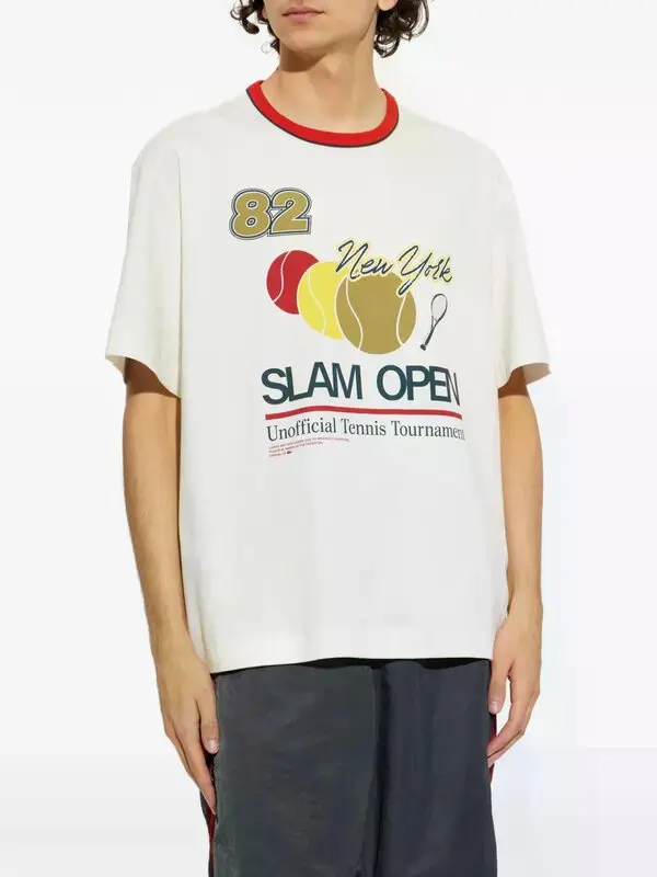Lacoste Runway Tennis-print T-shirt