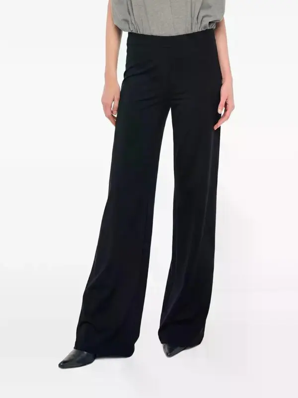 Norma Kamali Flat-front Wide-leg Trousers