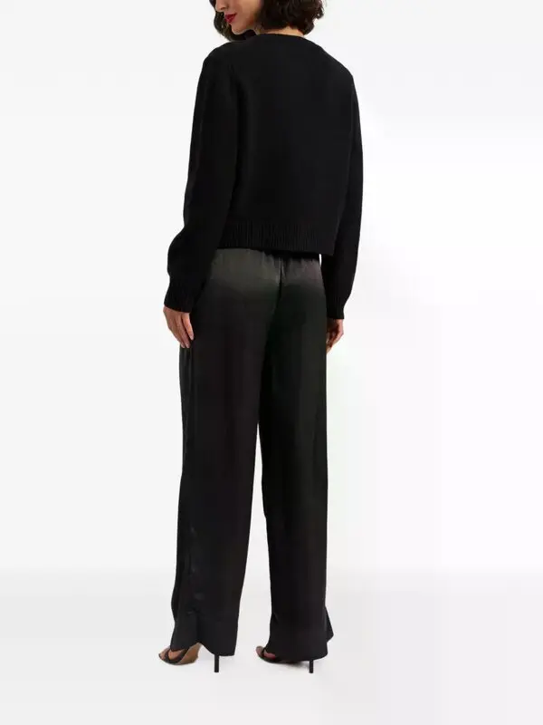 Chinti & Parker Crystal-embellished Cable-knit Cardigan