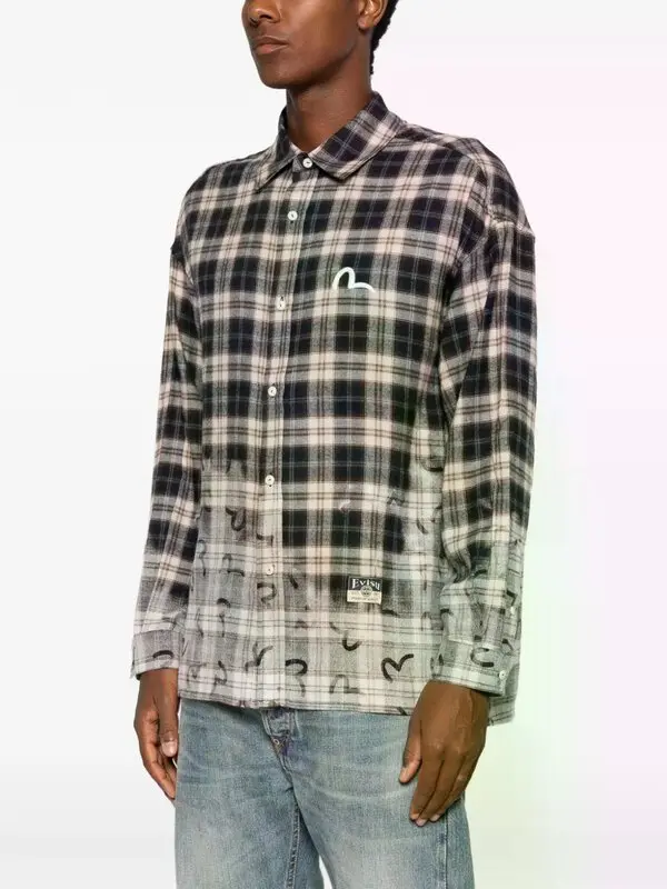 EVISU Check-pattern Shirt