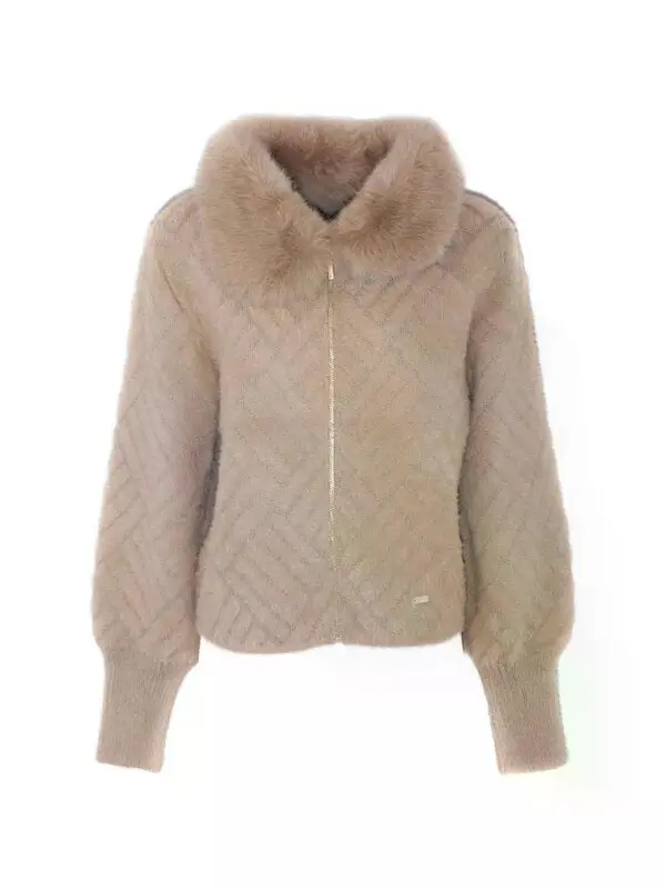 Pho Firenze Collar Geometric-knit Jacket