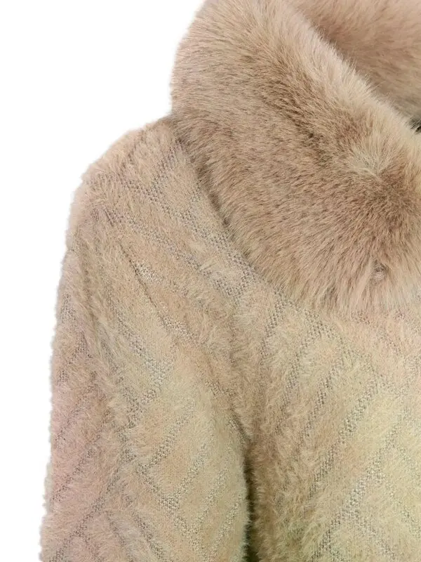Pho Firenze Collar Geometric-knit Jacket