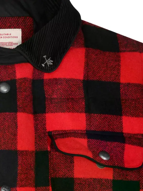 WAXMAN BROTHERS Check-pattern Long-sleeve Jacket