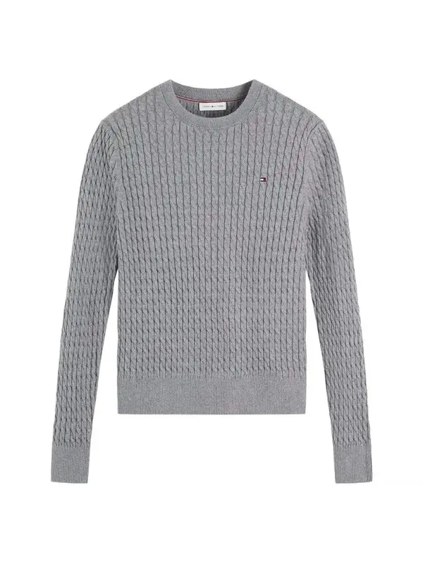 Tommy Hilfiger Cable-knit Logo-patch Sweater