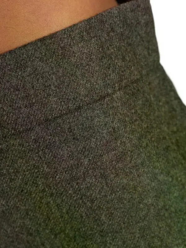 Max Mara Short Felted Wool Skirt Mud