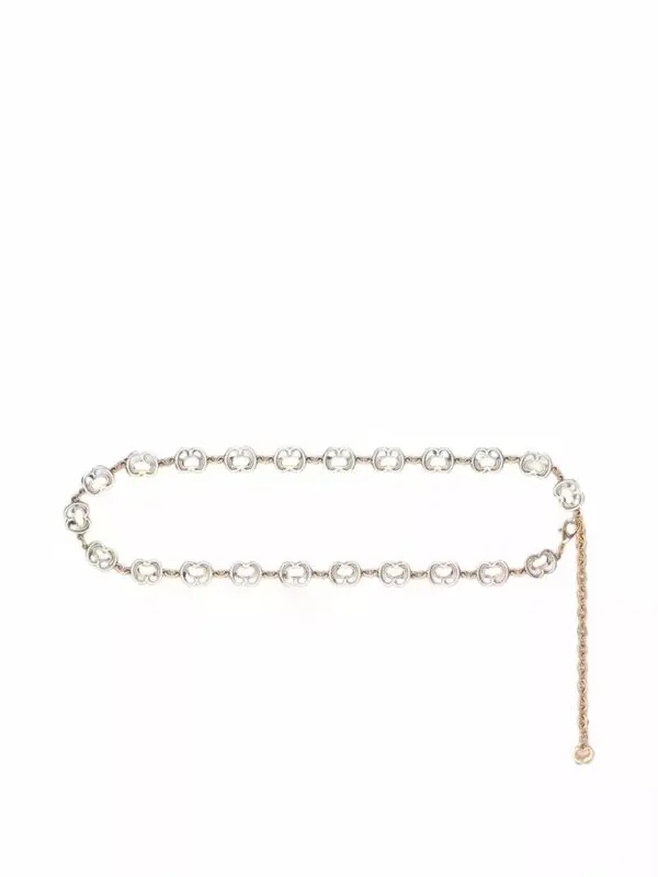 Maje Chain Belt With Gold Links Golden - Silver