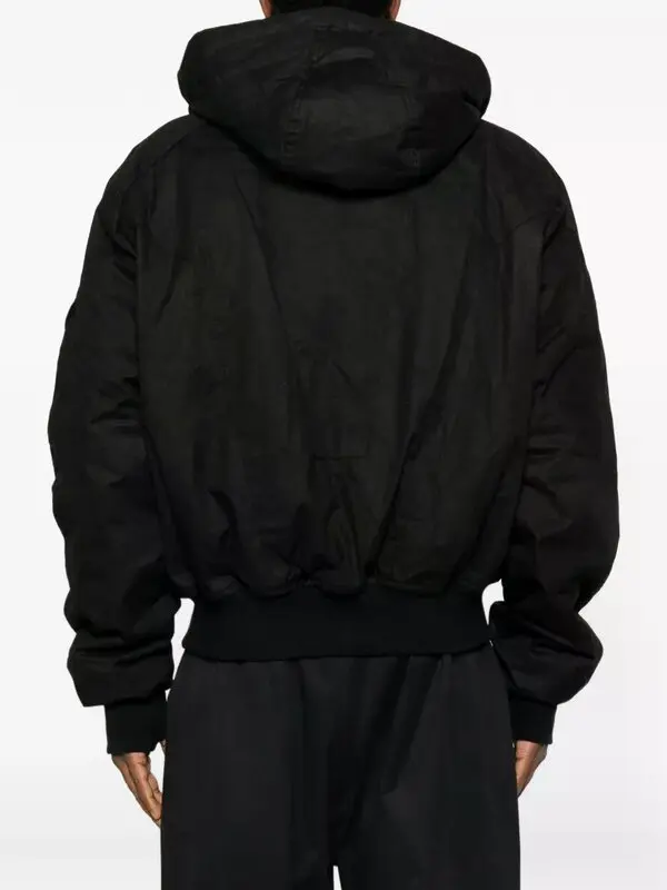 THOM KROM Zip-fastening Hooded Bomber Jacket