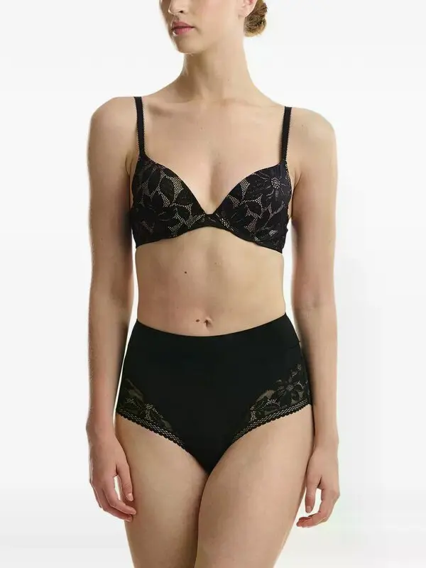 Wolford Lace-trim High-waisted Briefs