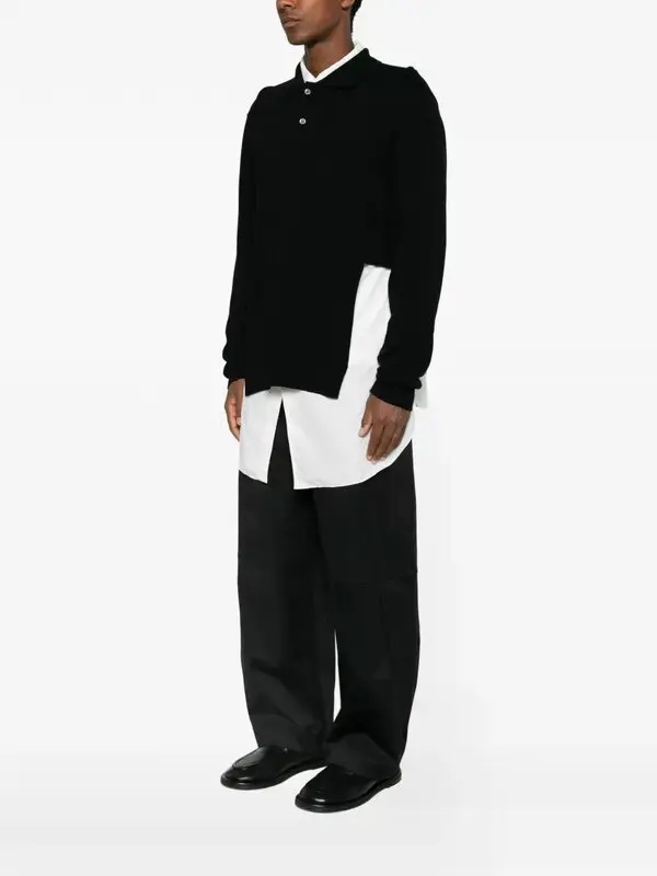 Comme Des Garçons Long-sleeve Layered-detail Sweater