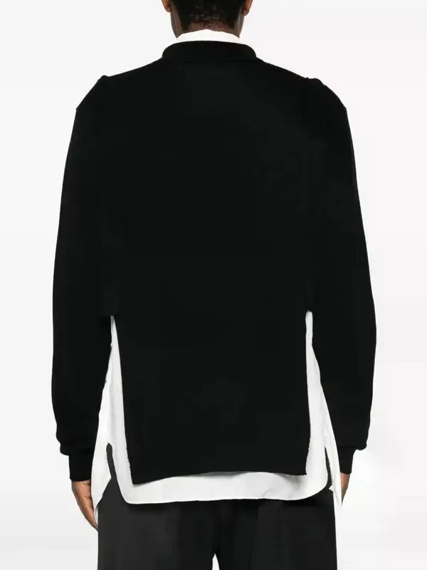 Comme Des Garçons Long-sleeve Layered-detail Sweater