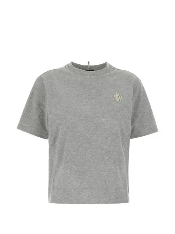 Moncler Logo-patch T-shirt - Grey