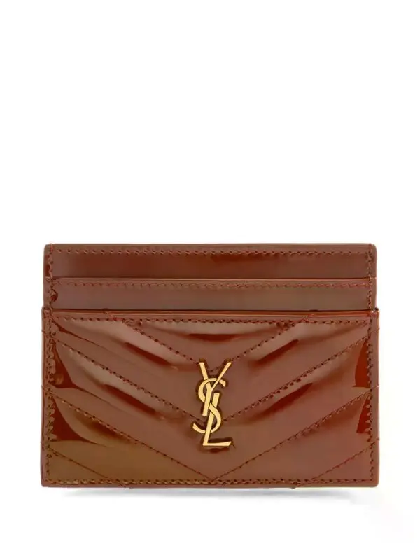 Saint Laurent Cassandre Quilted Patent Card Holder