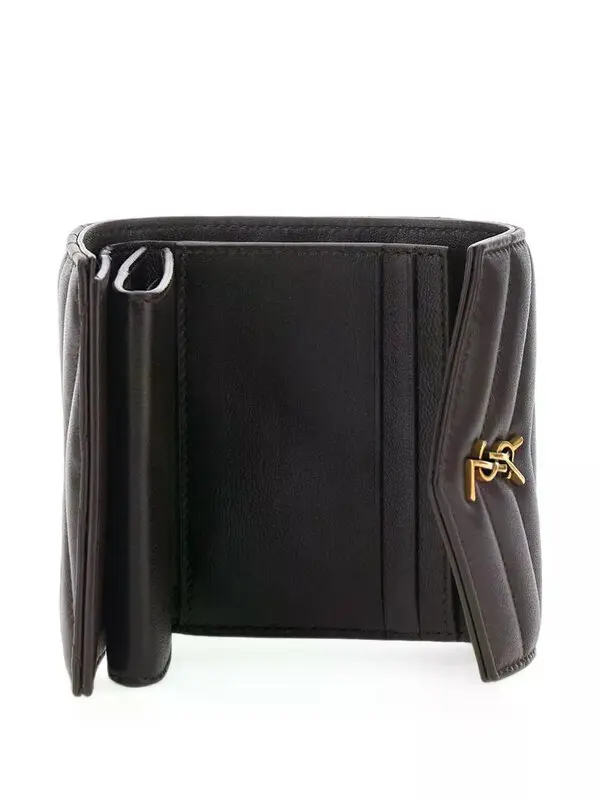 SAINT LAURENT Cassandre Chevron-quilted Wallet